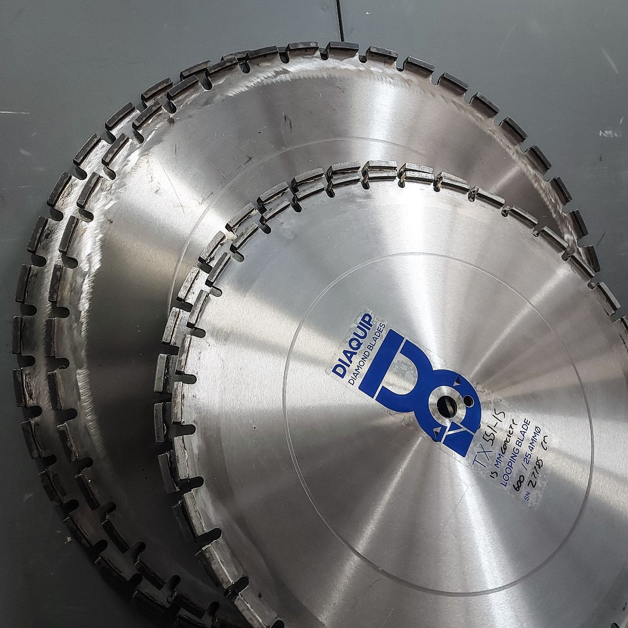 Just passed those Loop Cutting blades on their way out to a customer ...